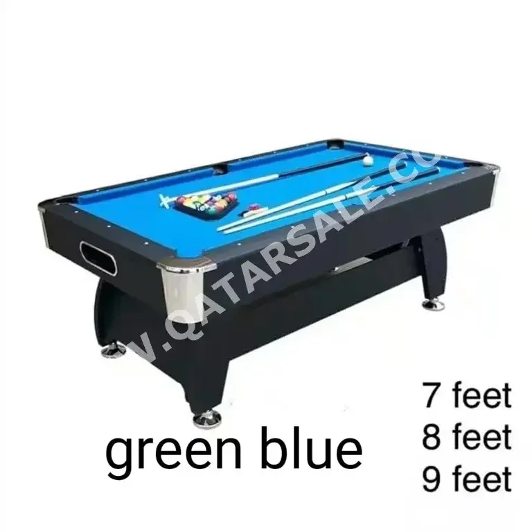 Billiard Table Blue With Installation For Sale in Qatar